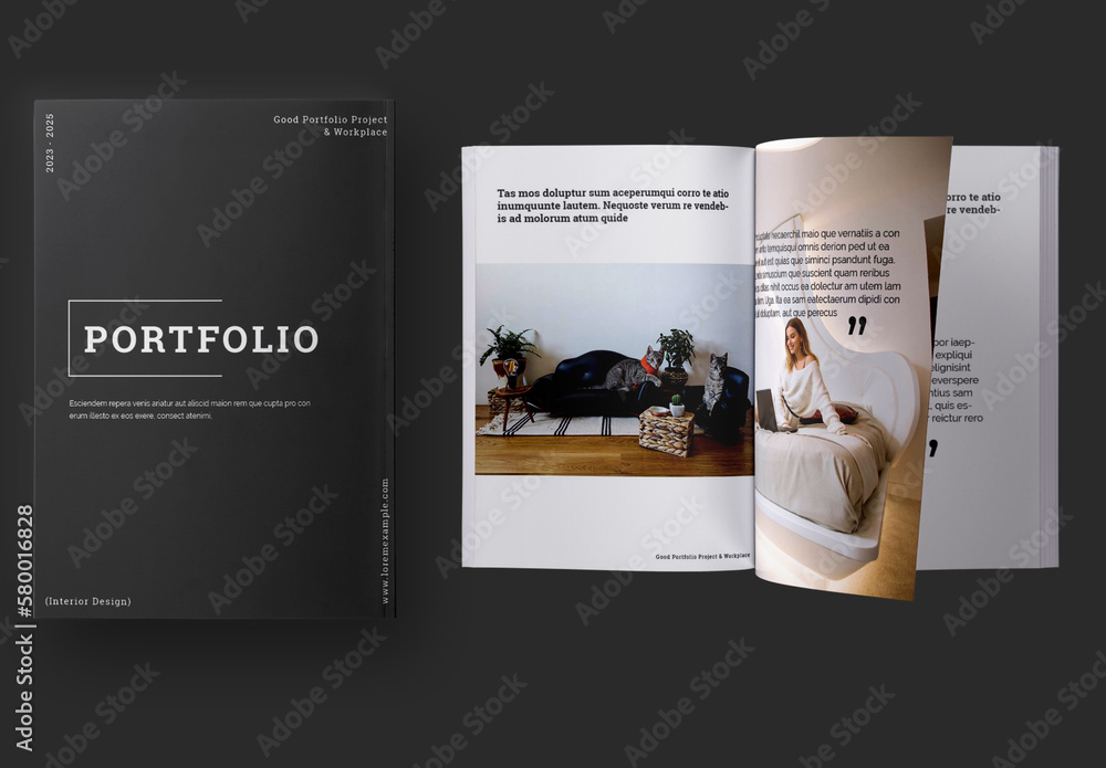 Portfolio Magazine Template Stock Template | Adobe Stock