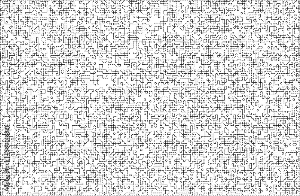 Stylish texture with figures from lines and dashes .Abstract geometric ...