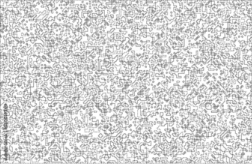 Vetor de Stylish texture with figures from lines and dashes .Abstract ...