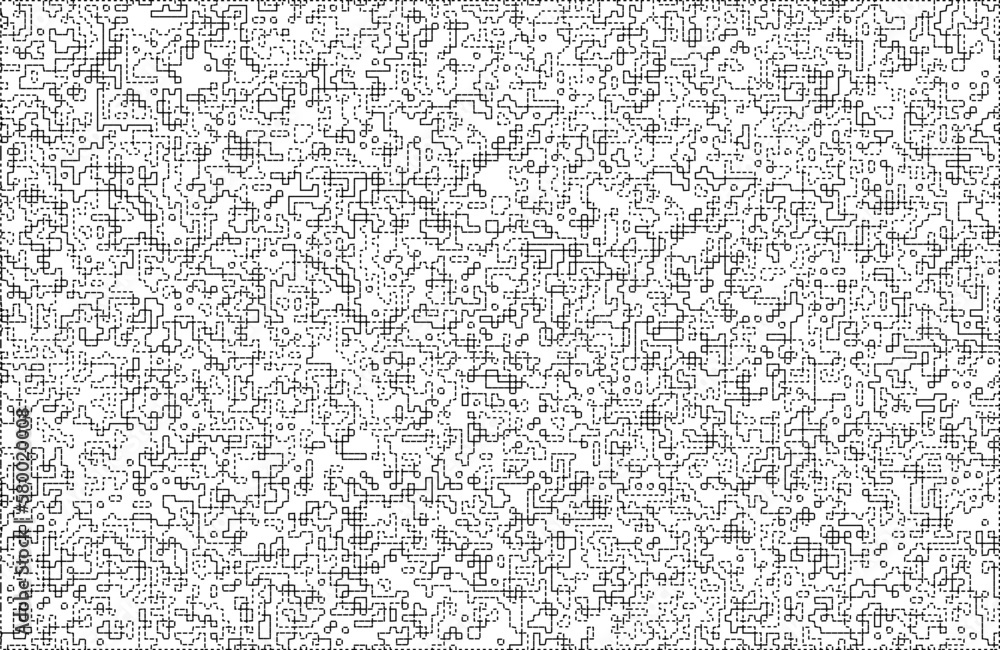 Stylish texture with figures from lines and dashes .Abstract geometric ...