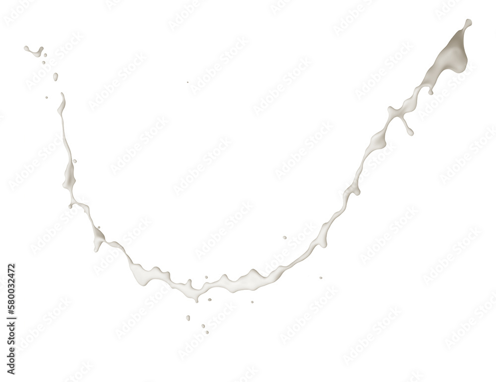 Milk Splash on transparent png, easy to use Stock Illustration | Adobe ...