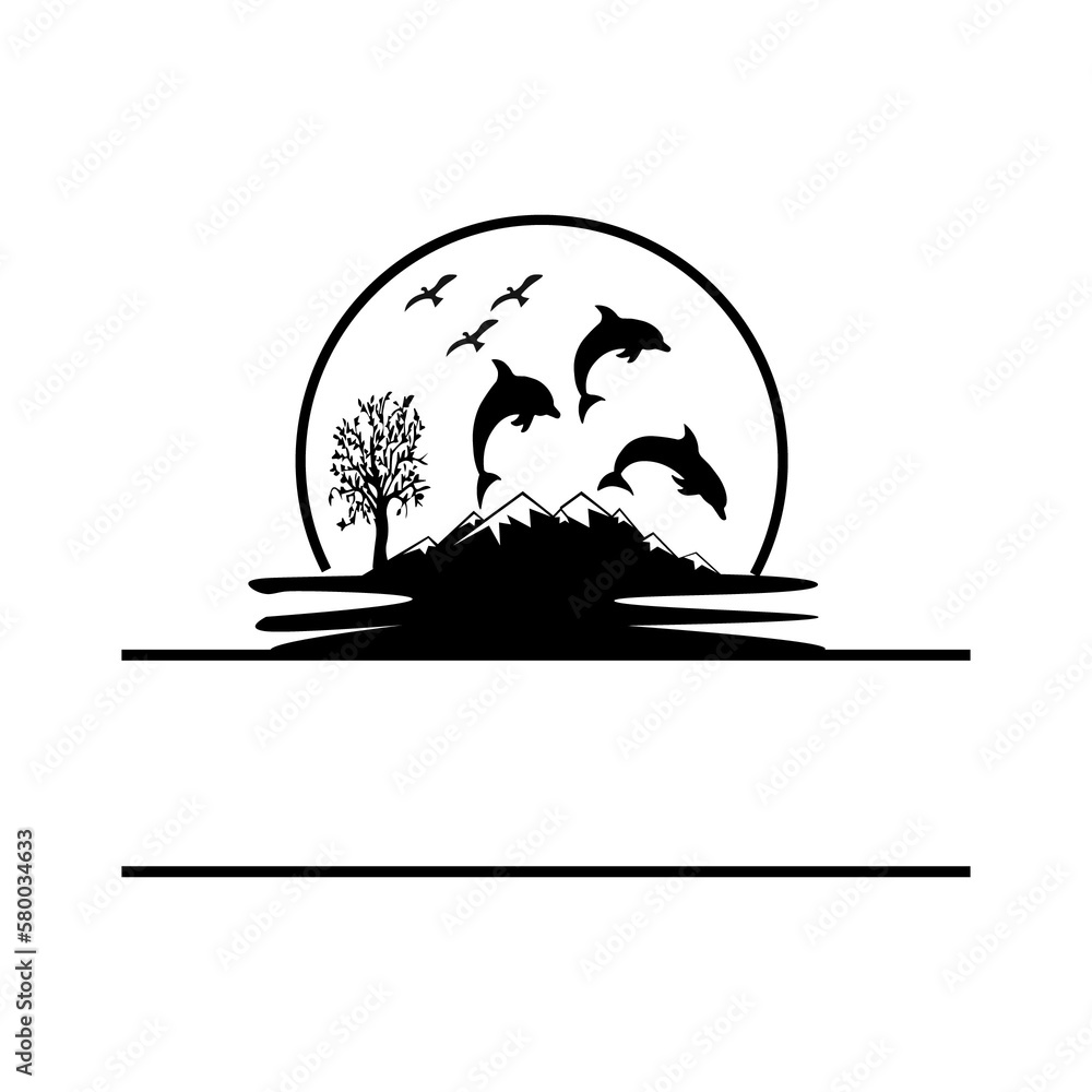 palm tree name frame monogram svg, Palm Trees svg, Beach Png svg ...