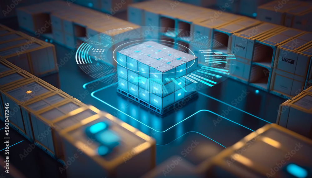 Business management or organization with smart system..package box or ...