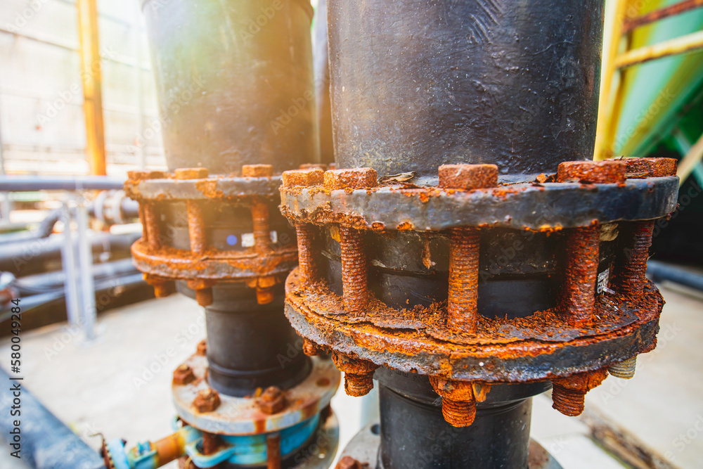 Rust damage paint and corrosion flange form the general attack on ...