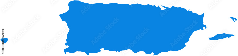 Vetor de High-quality vector map of Puerto Rico in SVG format. Perfect ...