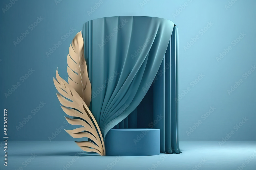 Studio Background Curtains Blue