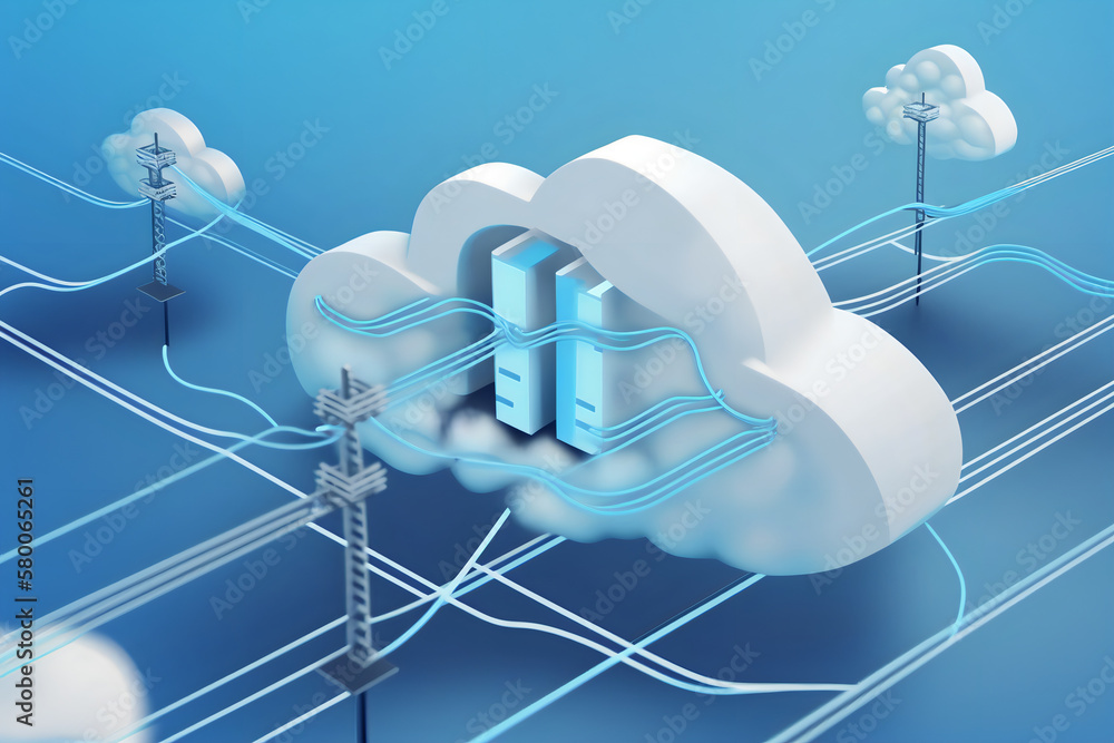 Explore the limitless potential of cloud architecture. This towering ...