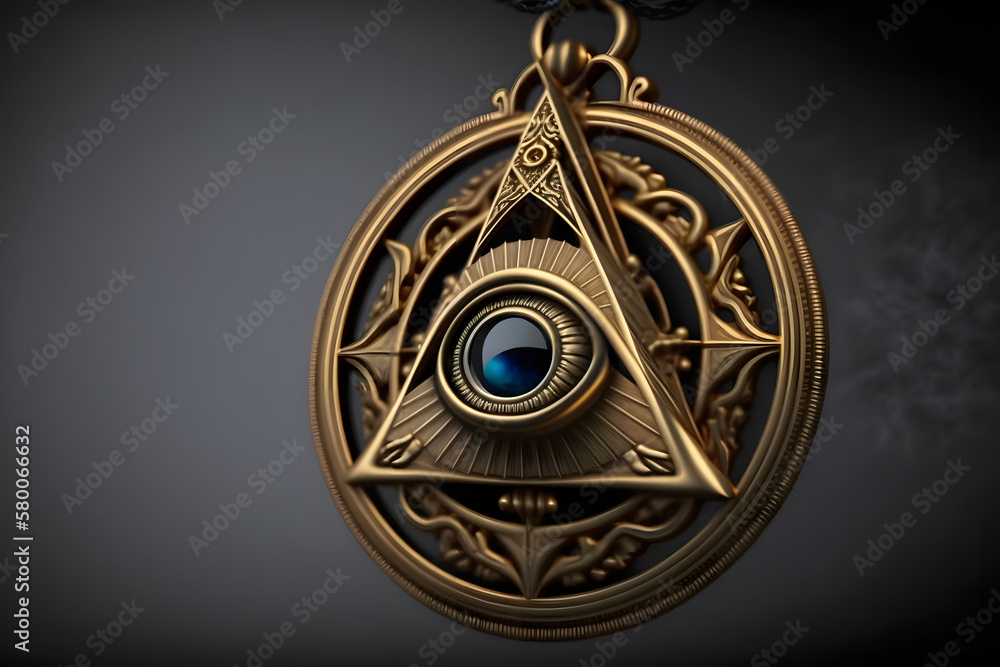 The all-seeing eye, or radiant delta, is a Masonic symbol. Neural ...