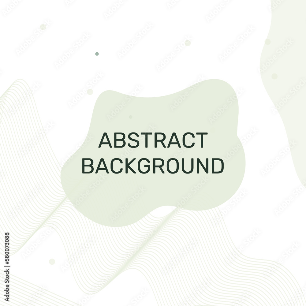 Abstract banner template with beautiful wavy lines and simple geometric ...