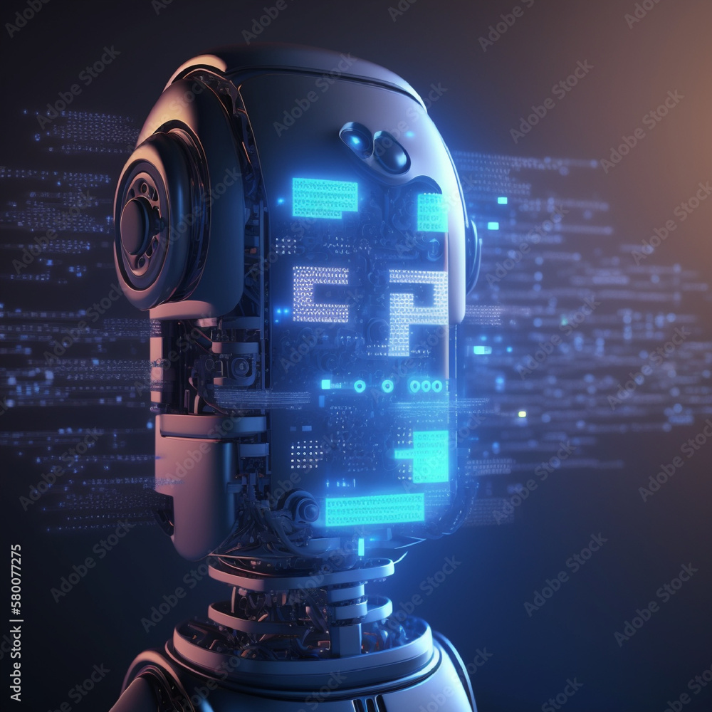 Chatbot chat AI concept, artificial intelligence with AI smart robot ...