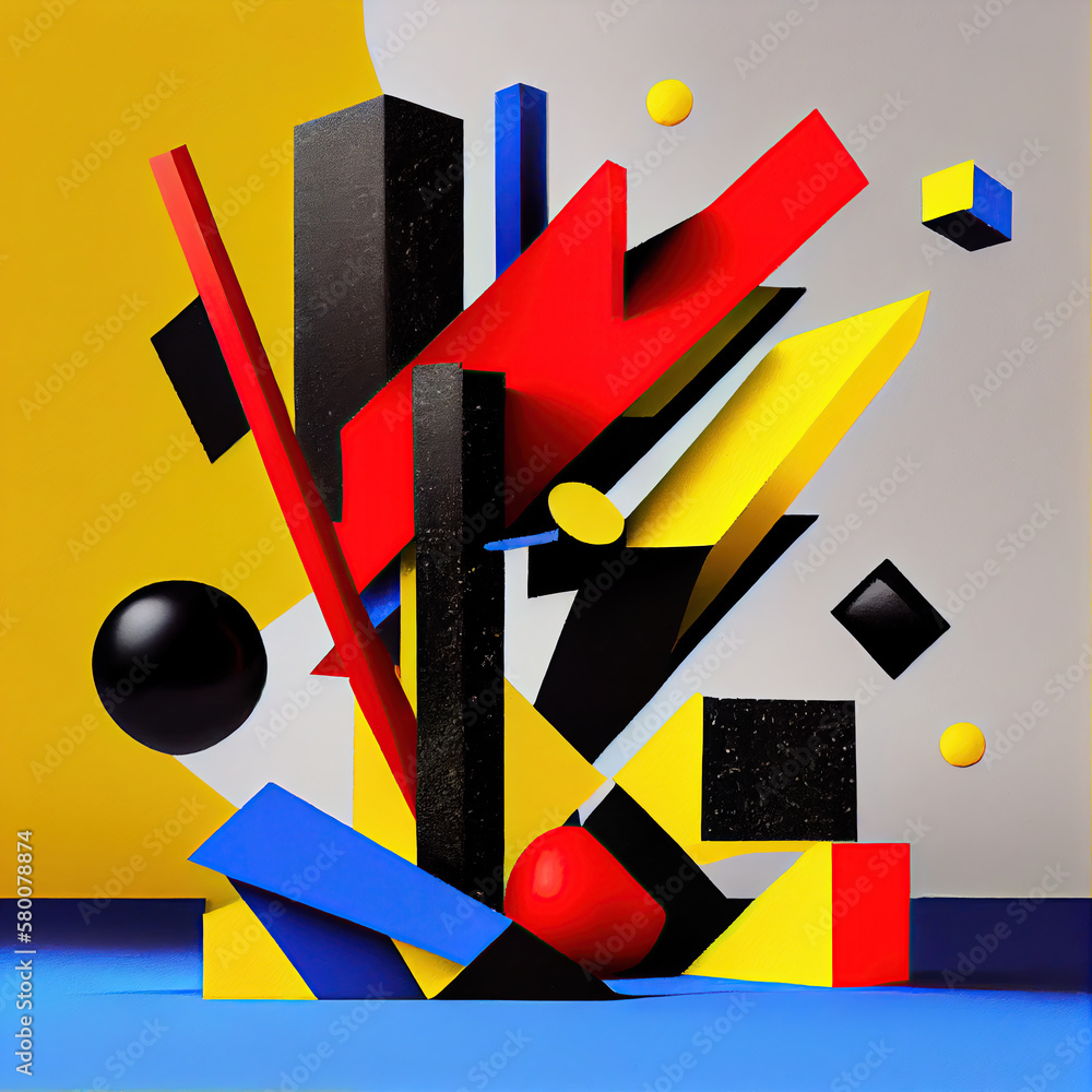 Exploring bold and beautiful suprematism through primary colors in art ...