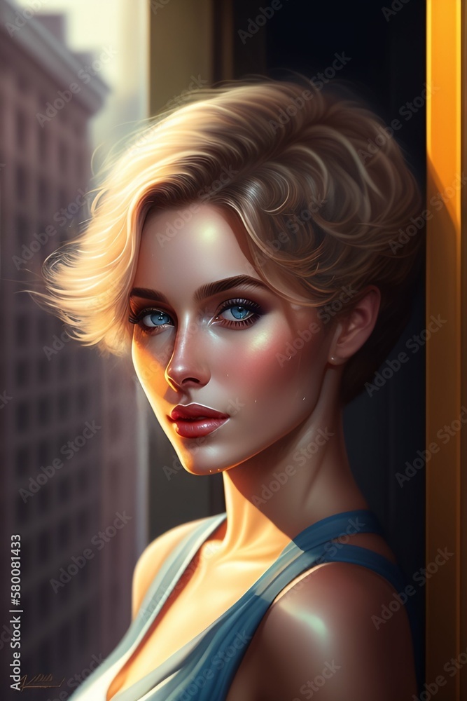 Ai Generative Illustration Graphic Design Art World Beautiful Girl