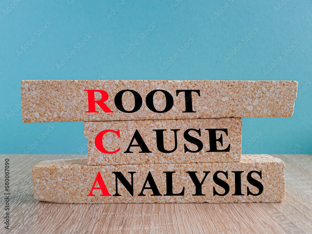 Root cause analysis symbol. Concept words root cause analysis on brick ...