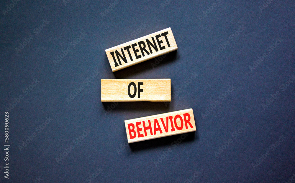 Internet of behavior symbol. Concept words Internet of behavior on ...