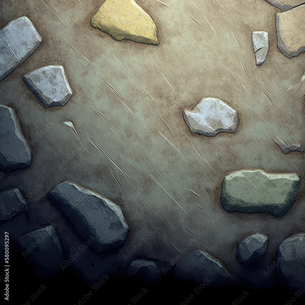 Hand-Painted Stone Surface Texture for 2D Game Art Asset with Unique ...
