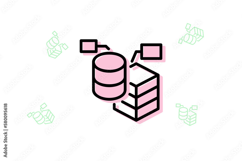 Data visualization icons set related to business, strategy, management ...