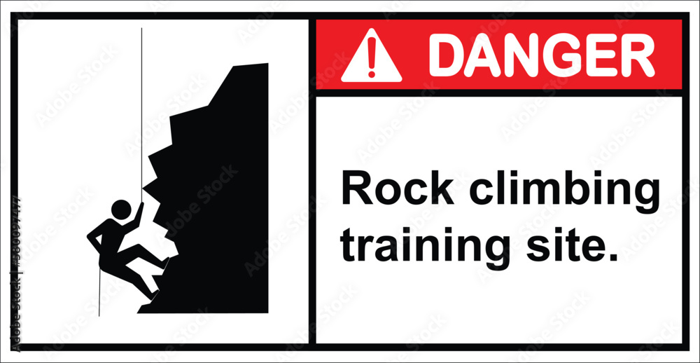 Rock Climbing Sign
