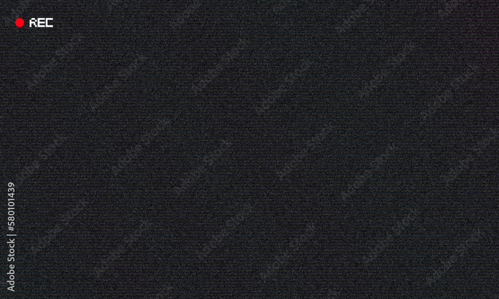 Retro CCTV or VHS video white noise background texture with red ...