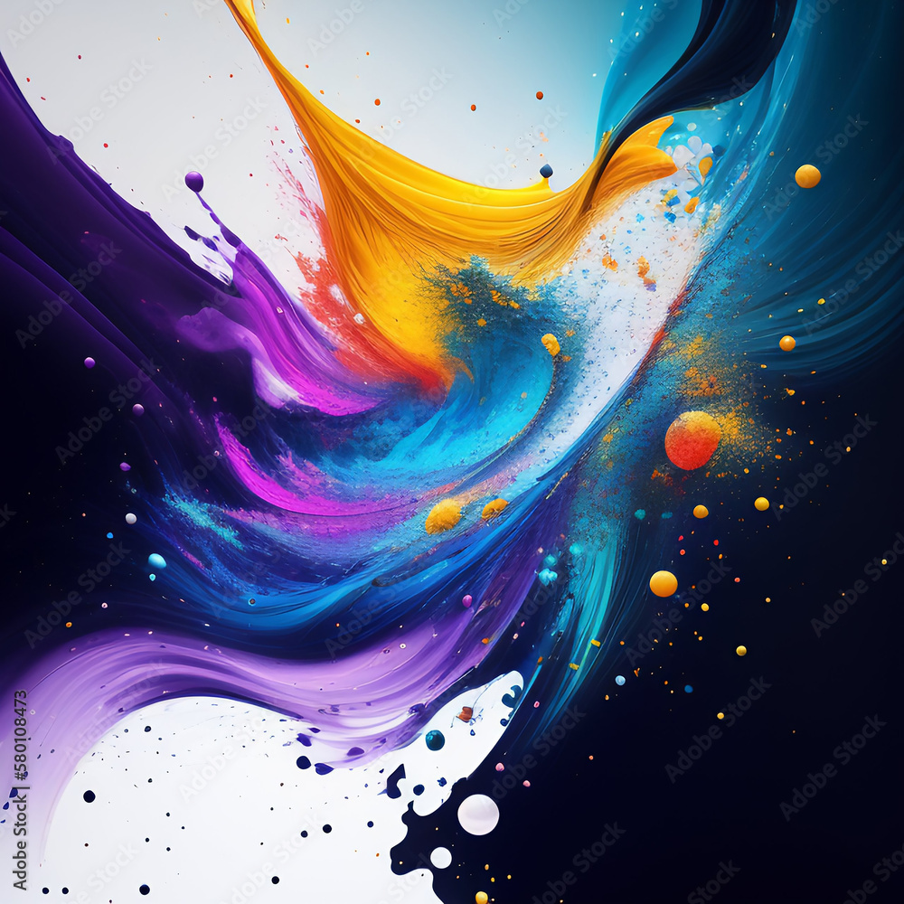 Plakat ilustración de fondos y texturas de arte abstracto, simulación ...