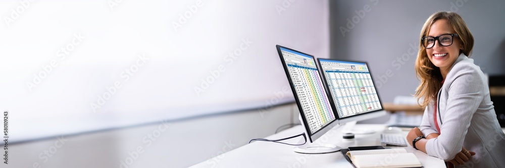 Professional Data Analyst Stock Photo | Adobe Stock