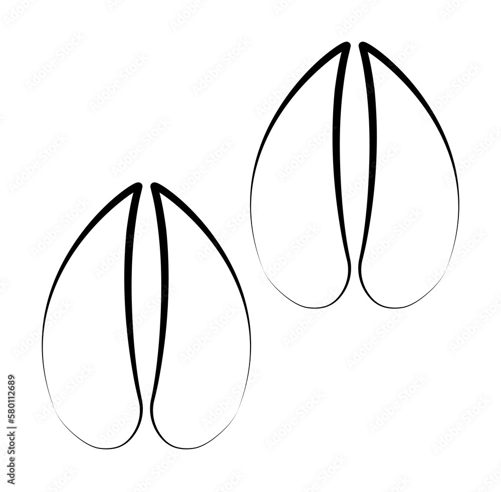 Cow tracks icon. Element of animal track for mobile concept and web ...