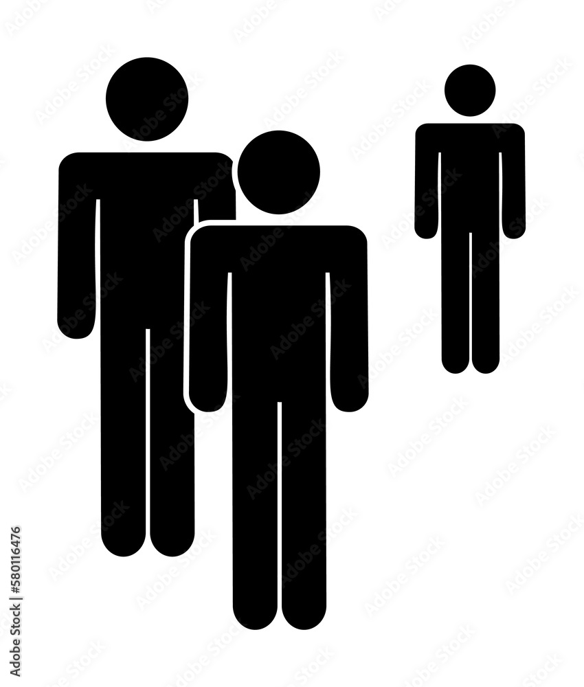 people, exception, group icon. Element of a group of people icon ...