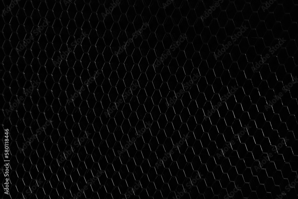 Black lattice background, Rhombus wire pattern black metal background ...