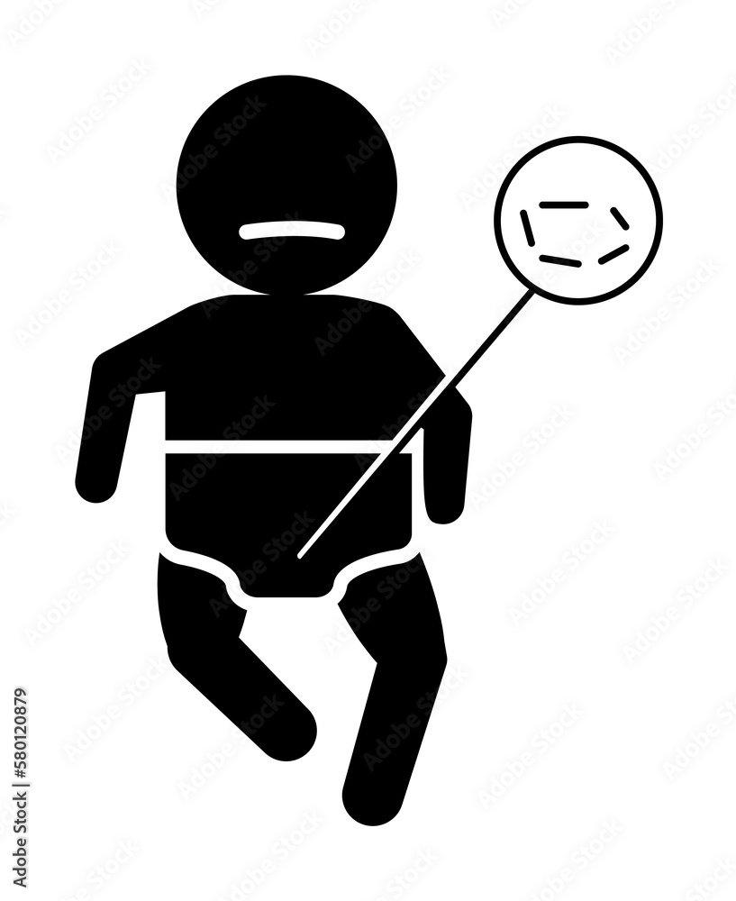 Baby, constipation, feces icon. Element of baby pictogram icon on white ...