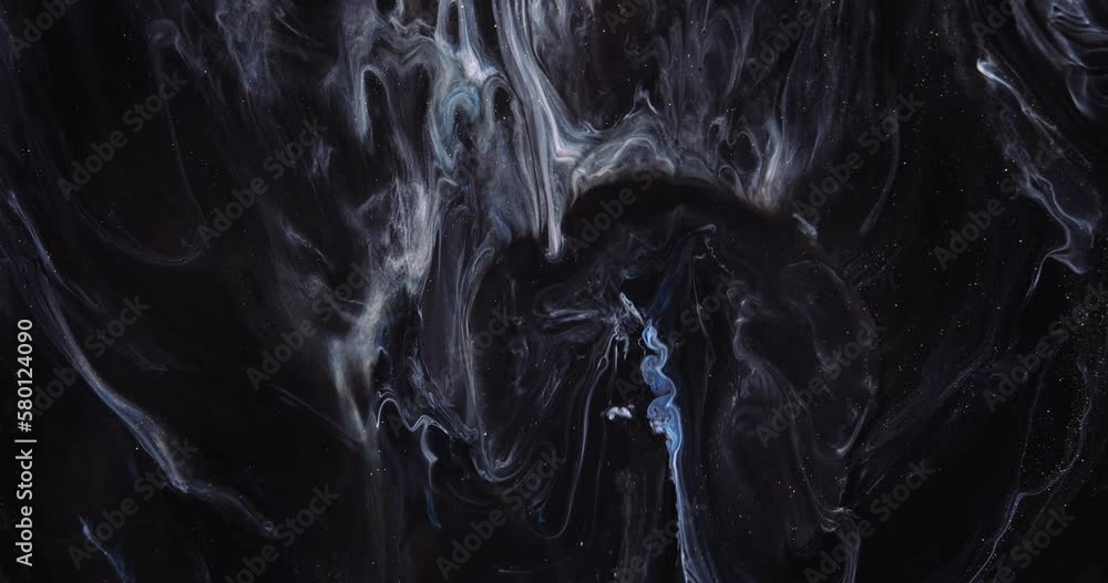 Ink space. Abstract Colorful Ink Spread Art. Movable colorful ...