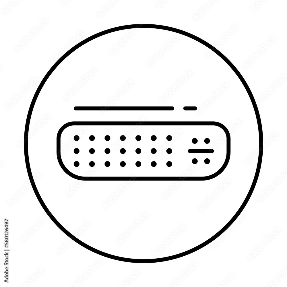 Dvi-i, connector icon. Simple line, outline elements of connectors and cables icons for ui and ...