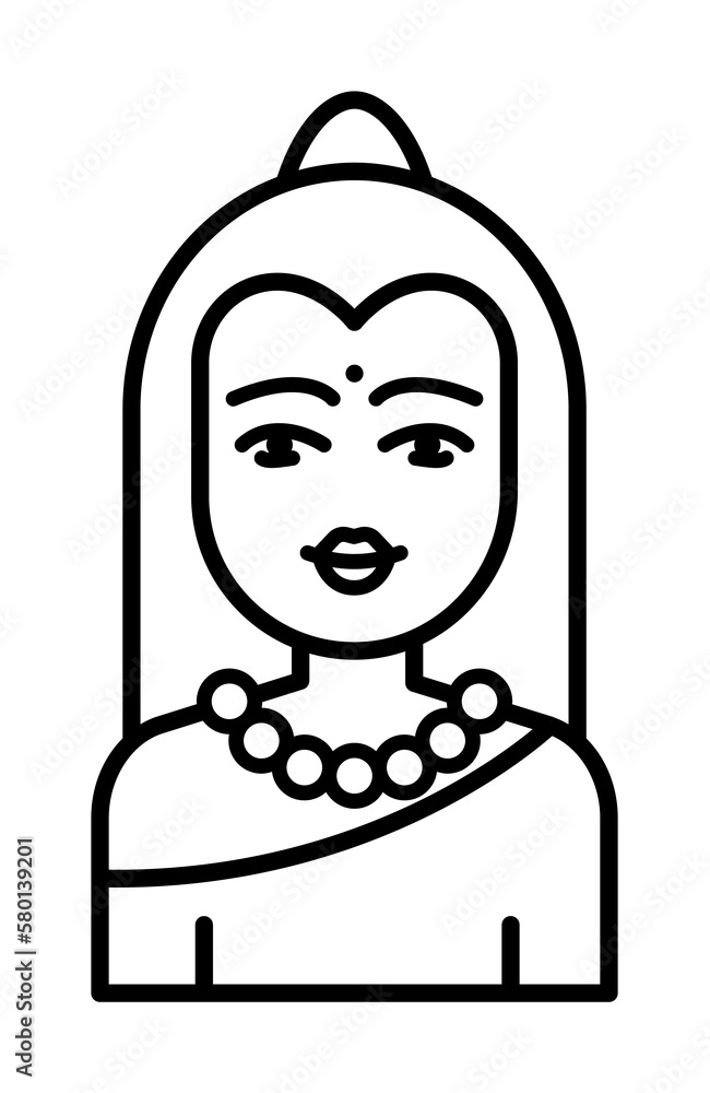 Guru, Hindu God icon. Simple line, outline religion icons for ui and ux ...