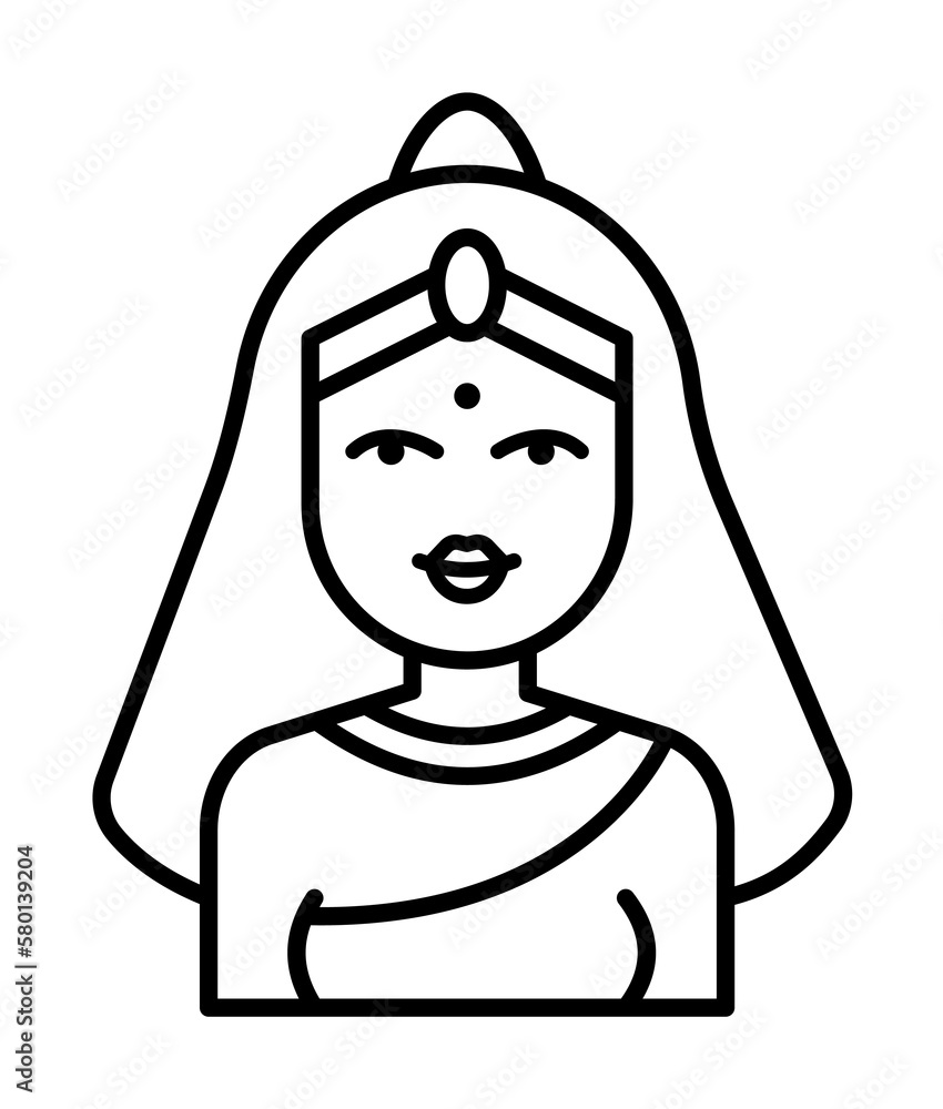 Gnostic, Hindu God icon. Simple line, outline religion icons for ui and ...