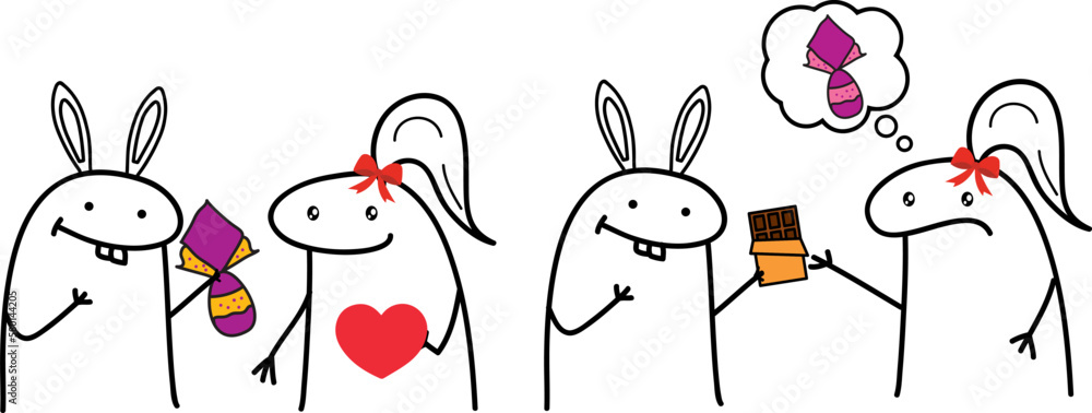 Plakat Meme internet. Flork: Happy Easter. Man presenting a boy with a ...