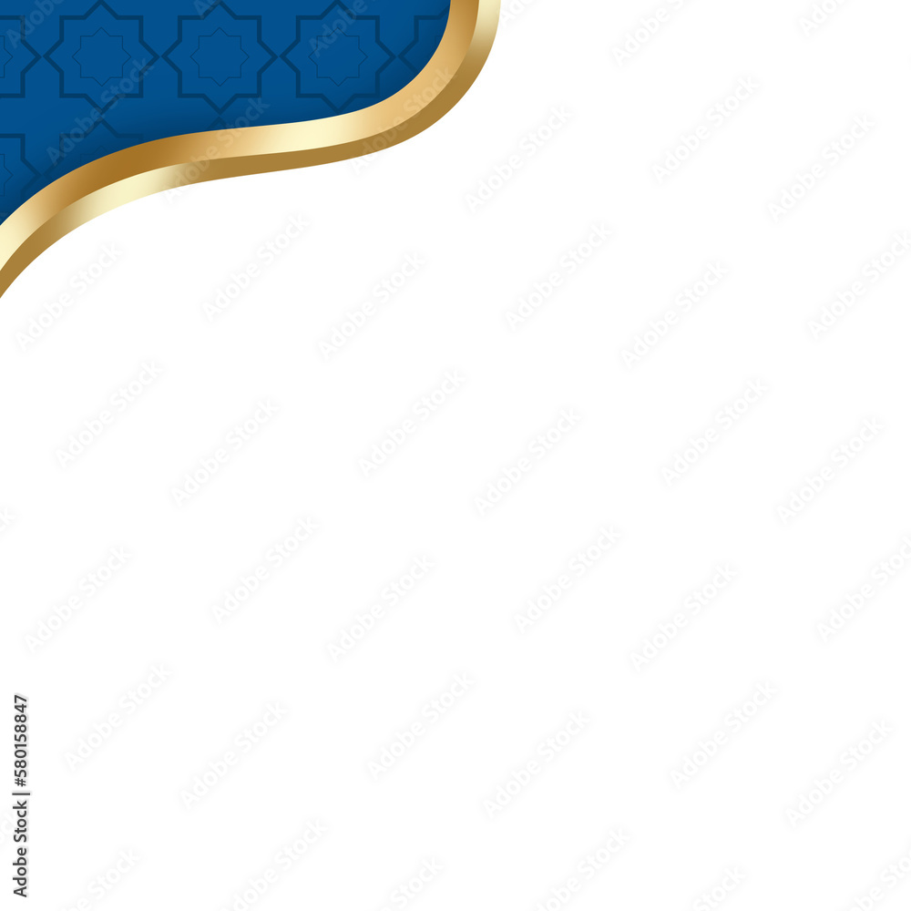 Blue Islamic border, islamic design, islamic frame, border, frame, eid ...