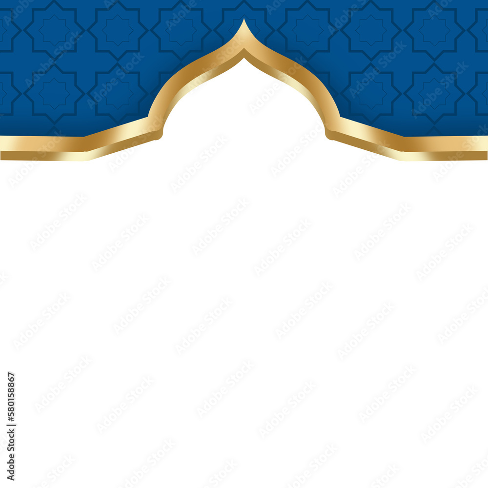 Blue Islamic border, islamic design, islamic frame, border, frame, eid ...