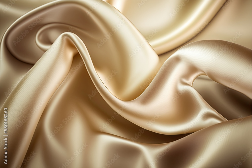 cream white silk silky satin fabric elegant extravagant luxury wavy ...