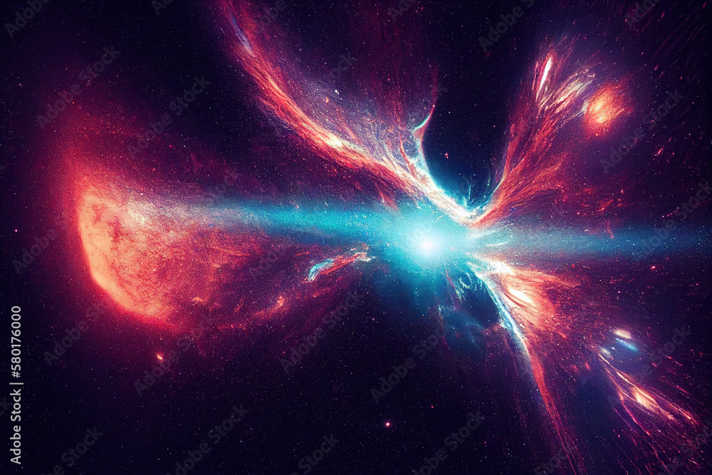 Splendid scenic outer space vibrant color starry galaxy universe in ...