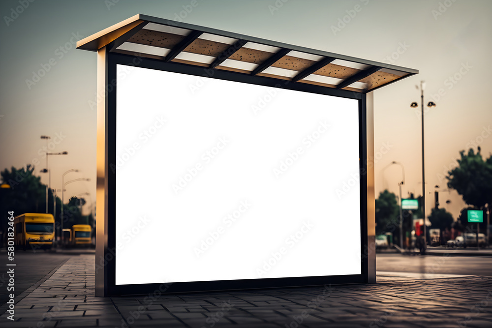 Modern Blank white signboard with luxury golden reflective border ...