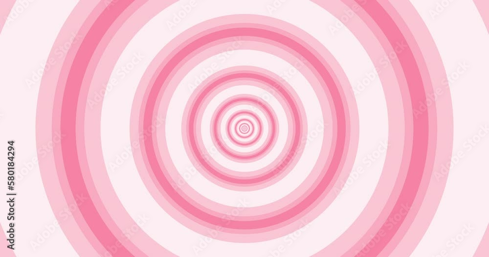 Flying through optical illusion of circles creating abstract tunnel ...