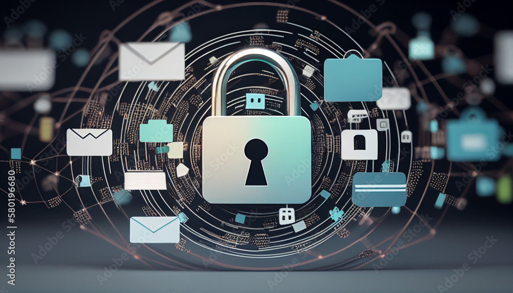 "Locked and Secure: Protecting Your Digital Assets" - A stock photo ...