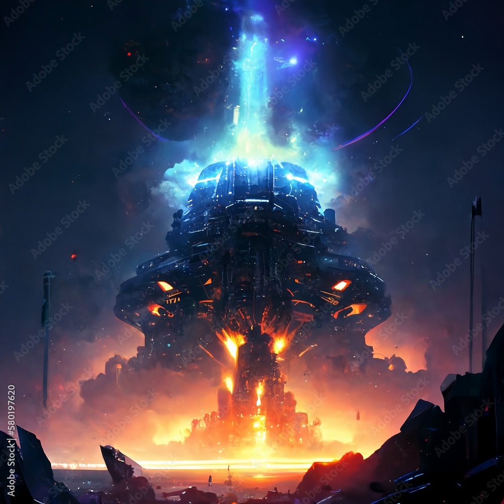 tower defense futur alien war civilisation human dark stars night ...