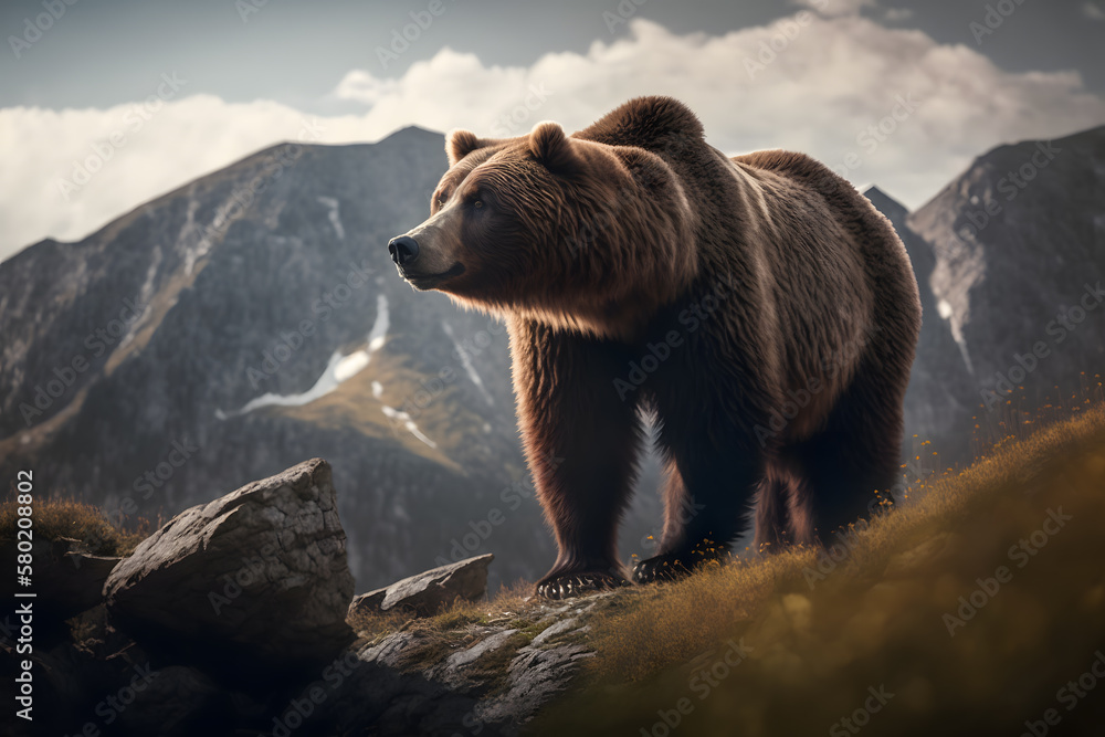 the graphic shows a bear in the Tatra Mountains. This graphic captures ...