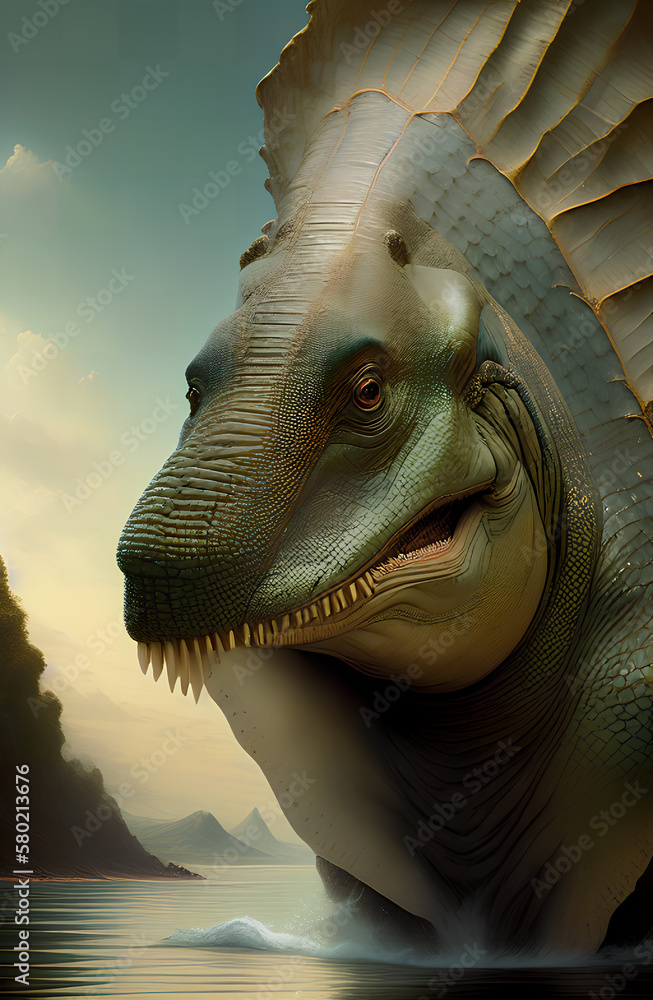 Makara - a sea creature with the head of a crocodile, trunk of an ...