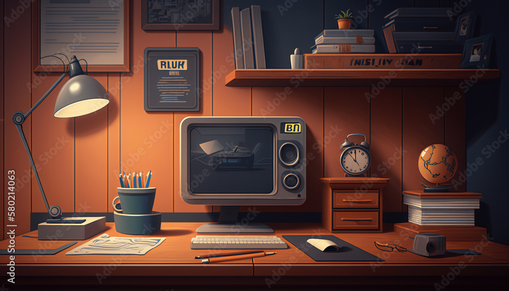 old tv with beautiful background, 3d render, unreal engine, ai ...