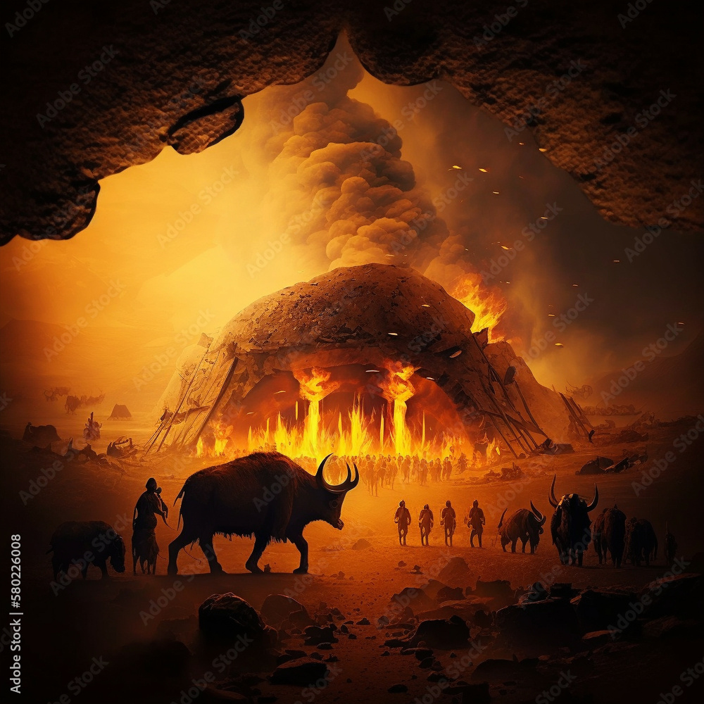 Impresionante imagen de la prehistoria para utilizar como fondo de ...