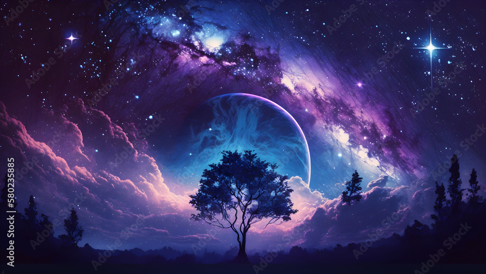 Colorful Night Sky Wallpaper