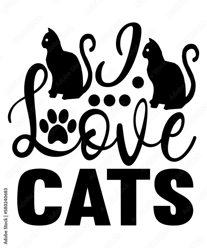 Vetor de CAT SVG BUNDLE, Svg Cut Files For Cricut,Cat Bundle SVG - SVG ...