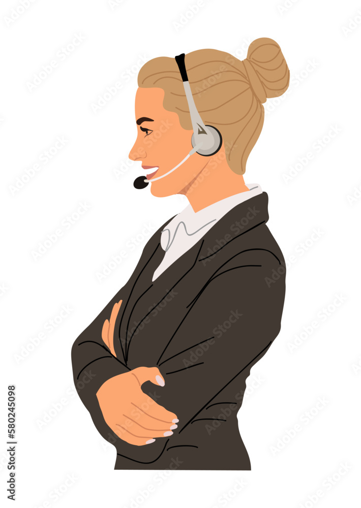 Call Center Agent Vector