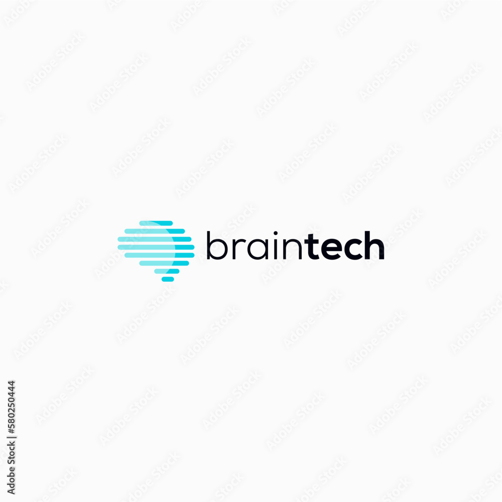 brain tech logo designs Stock Vector | Adobe Stock