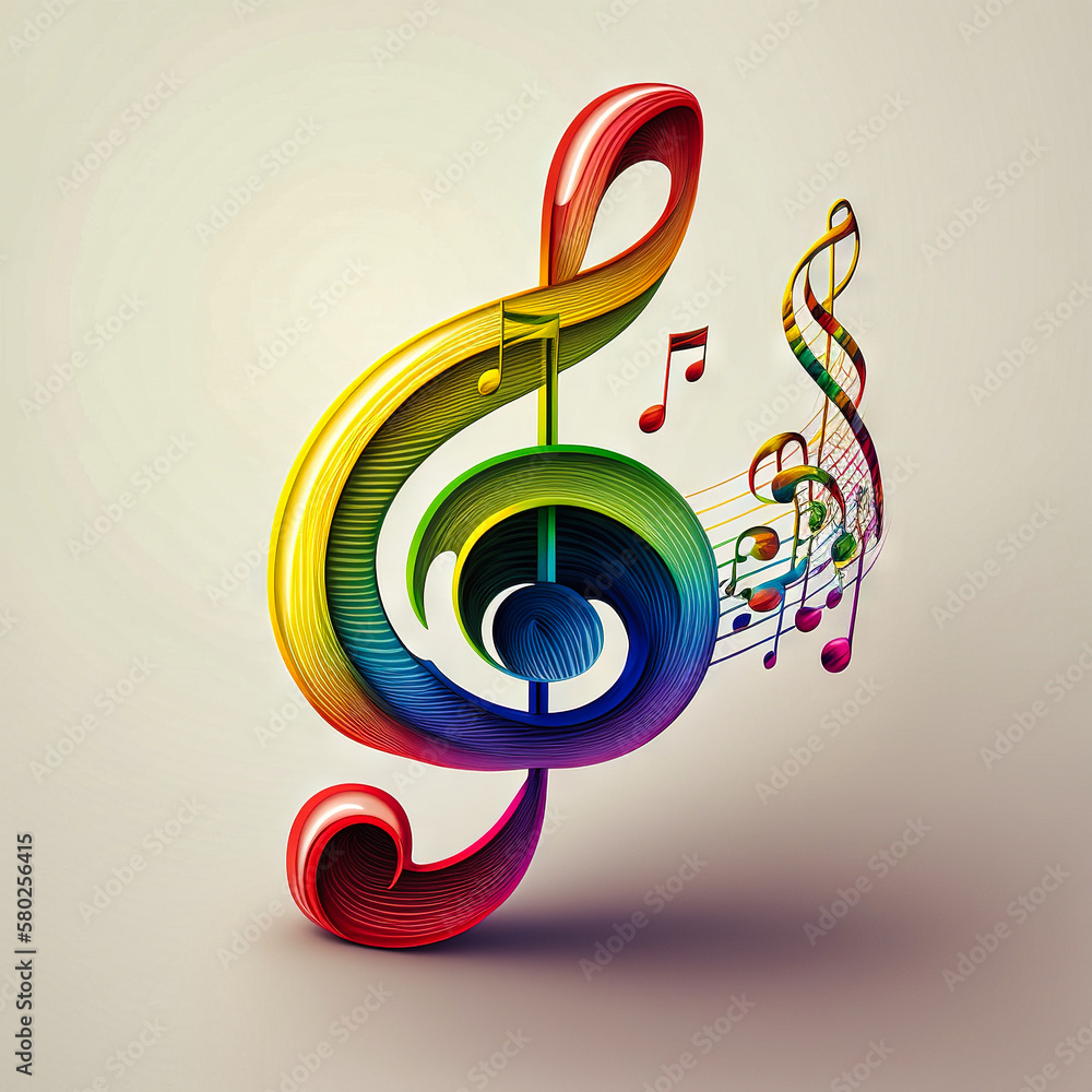 Cool Treble Clef Wallpaper